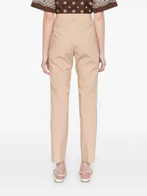 TWINSET Slim Fit Tailored Pants - Nude