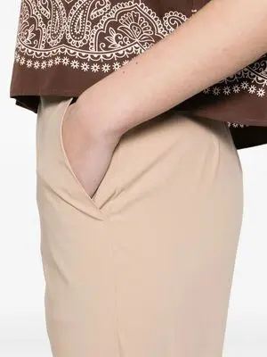 TWINSET Slim Fit Tailored Pants - Nude