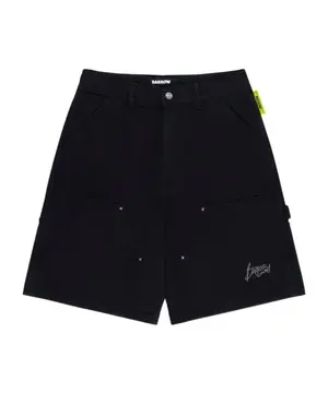 BARROW Logo Patch Cargo Shorts - Black