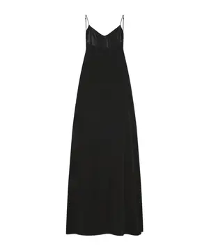 THE ROW V-neck Sleeveless Maxi Dress