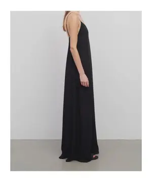 THE ROW V-neck Sleeveless Maxi Dress