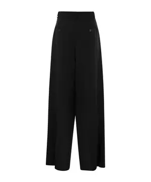 Max Mara Belted Tailored Trousers - Black