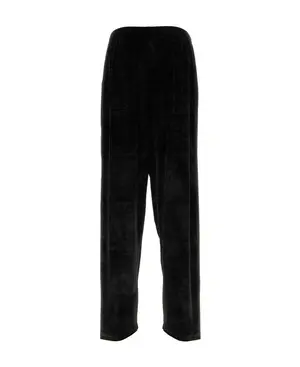 Balenciaga Velvet-effect Elastic Waist Trousers