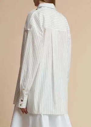 Khaite The Tamal Striped Button-up Shirt