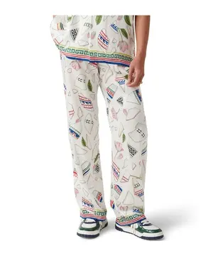 Casablanca Le Vase Brisé" Printed Silk Trousers