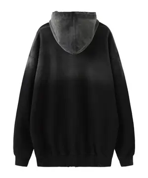 Marissa Chiara Long-sleeved Hooded Sweatshirt - Black