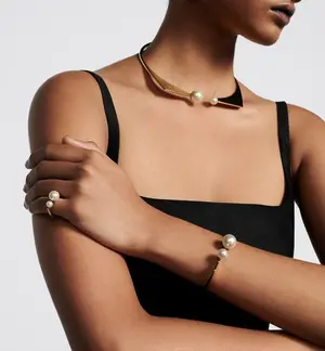 Dior Tribales New Look Bangle With Faux Pearls