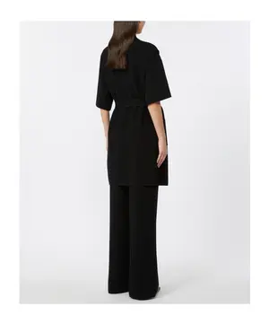 Max Mara Viscose Yarn Gilet - Black