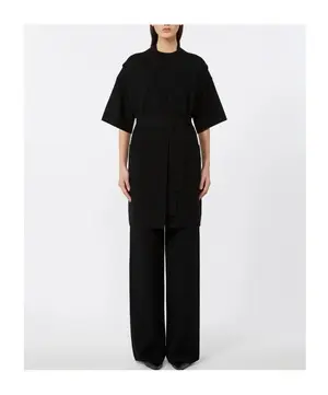 Max Mara Viscose Yarn Gilet - Black