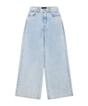 We11Done Low-rise Faded Wide-leg Denim Jeans