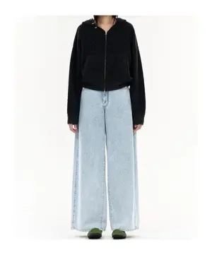 We11Done Low-rise Faded Wide-leg Denim Jeans