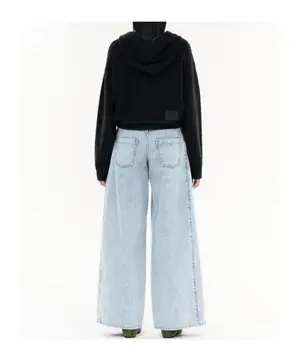 We11Done Low-rise Faded Wide-leg Denim Jeans
