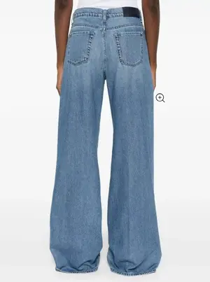 7 For All Mankind Wide-leg Jeans - Blue