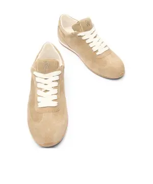 STUART WEITZMAN Colton Sleek Sneakers - Nude