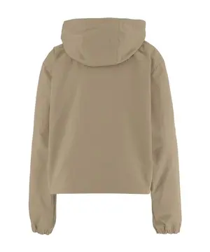 Miu Miu Ripstop Blouson Anorak Jacket With Drawstring Hood