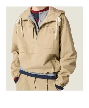 Miu Miu Ripstop Blouson Anorak Jacket With Drawstring Hood