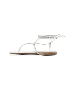 GIANVITO ROSSI Strappy Round Toe Flat Sandals