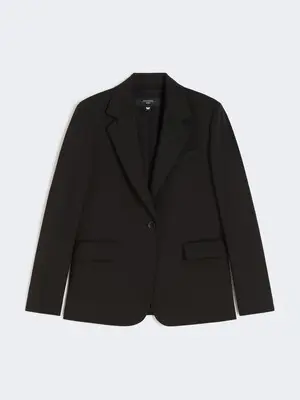 Max Mara Lamine Single-breasted Tailored Blazer - Black