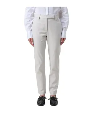 Brunello Cucinelli Cigarette Trousers - White