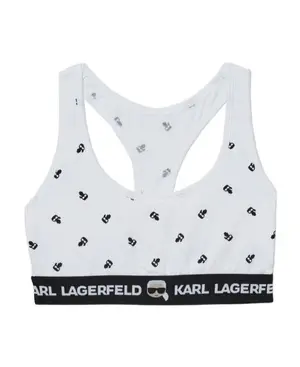 Karl Lagerfeld Ikonik Logo Bralette