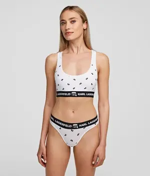 Karl Lagerfeld Ikonik Logo Bralette
