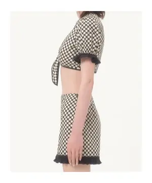 Valentino Garavani Printed Polka Dot Poplin Top