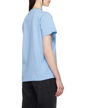 GANNI Graphic Animal Print T-shirt - Blue