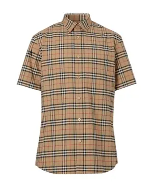 Burberry Vintage Checked Printed Shirt - Nude
