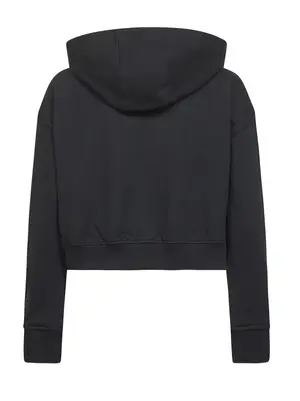MARINE SERRE Logo Detailed Zip-up Hoodie