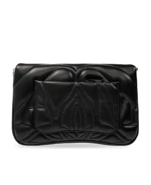 Alexander McQueen The Seal Quilted Shoulder Bag - Black