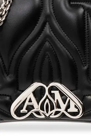 Alexander McQueen The Seal Quilted Shoulder Bag - Black
