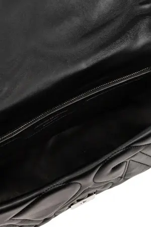 Alexander McQueen The Seal Quilted Shoulder Bag - Black