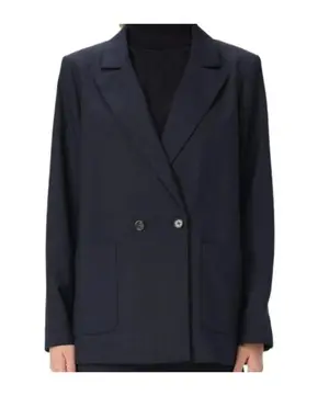 A.p.c. Double-breasted Suit Jacket With Lapels And Pockets