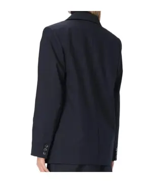 A.p.c. Double-breasted Suit Jacket With Lapels And Pockets