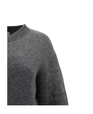 JIL SANDER Crewneck Long-sleeved Jumper - Black