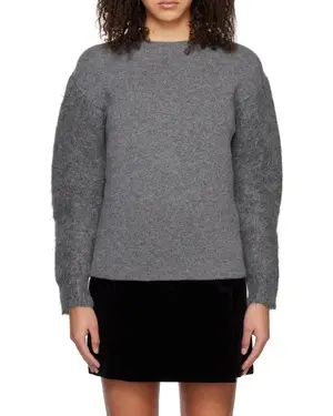 JIL SANDER Crewneck Long-sleeved Jumper - Black