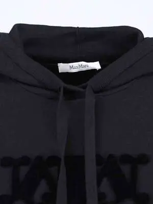 Max Mara Drawstring Knitted Hoodie - Black