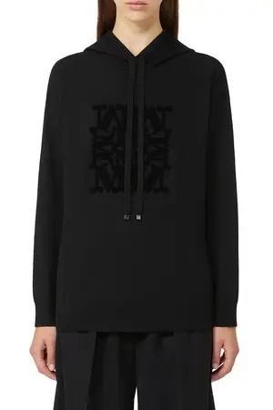 Max Mara Drawstring Knitted Hoodie - No