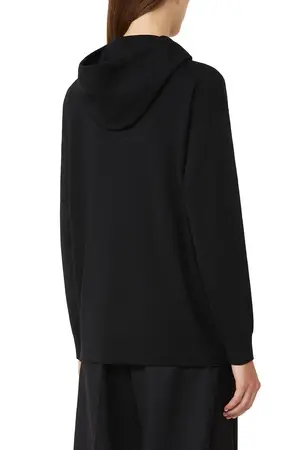 Max Mara Drawstring Knitted Hoodie - No
