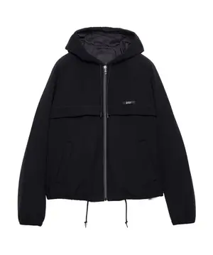 Prada Zip-up Hooded Jacket - Black