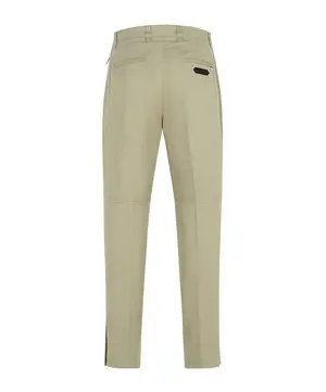 LANVIN Straight Leg Cropped Trousers - Nude