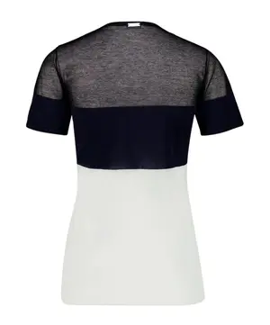 FERRAGAMO Panelled Crewneck T-shirt - Black
