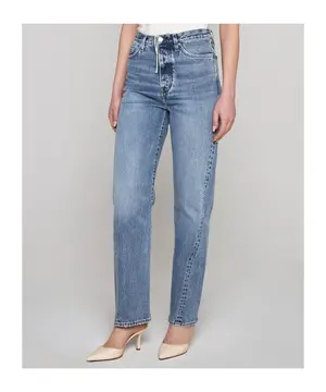 TOTEME High-rise Straight-leg Jeans - Blue
