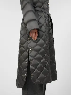 Max Mara Trepar Quilted Down Jacket - Medium Gray