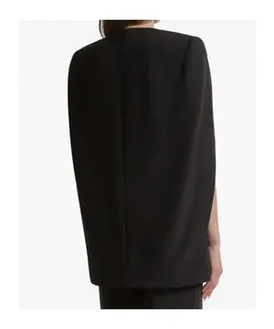 Alberta Ferretti Shawl-sleeved Double-breasted Suit Jacket
