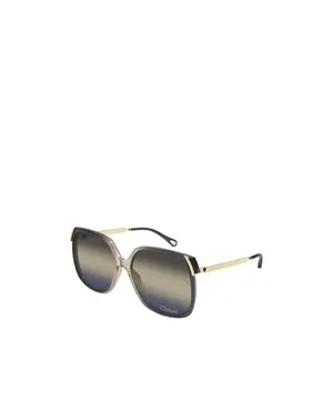 Chloé Oversized Frame Sunglasses With Tinted Lenses - Gray