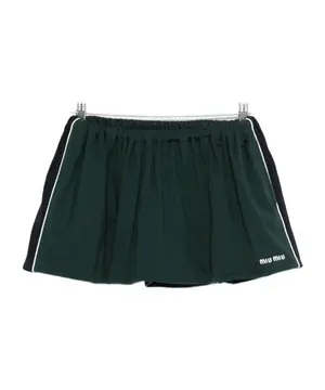 Miu Miu Logo-embroidered Mini Skirt