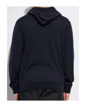 Dolce & Gabbana Dolce Gabbana Logo Plaque Drawstring Hoodie - Black