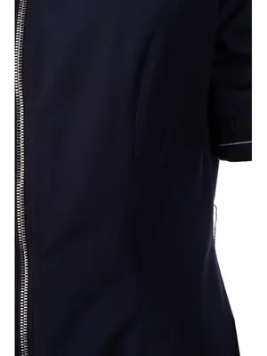 Prada Zip-up Belted Collared Dress