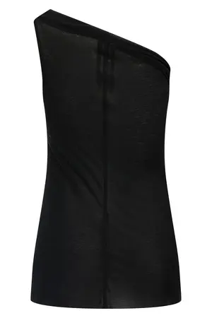 Rick Owens Asymmetric Sleeveless Top - Black